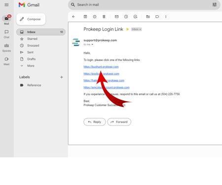 How to log in to Prokeep